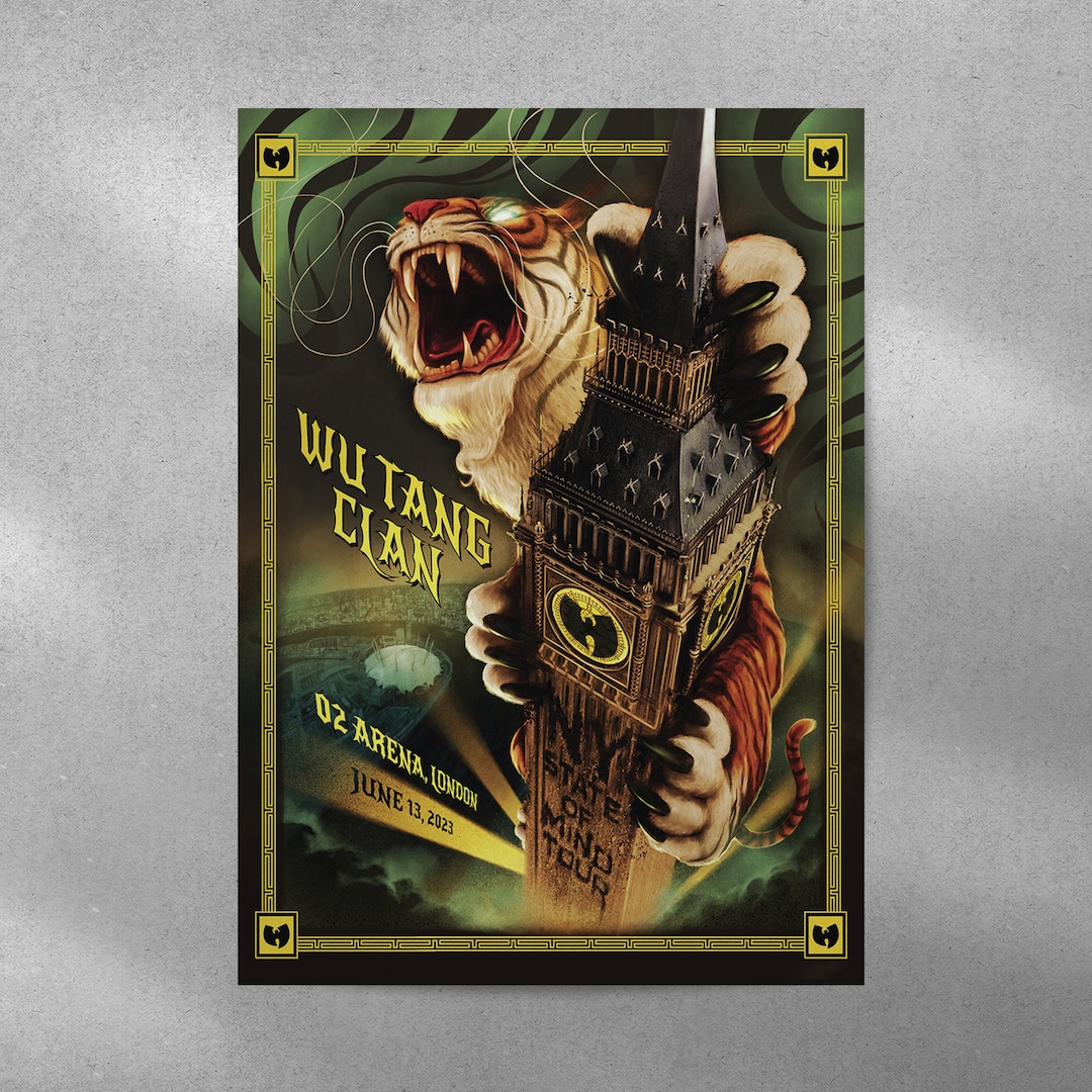 Wu Tang Clan Poster / Rap Music Poster / Aesthetic Poster / Retro ...