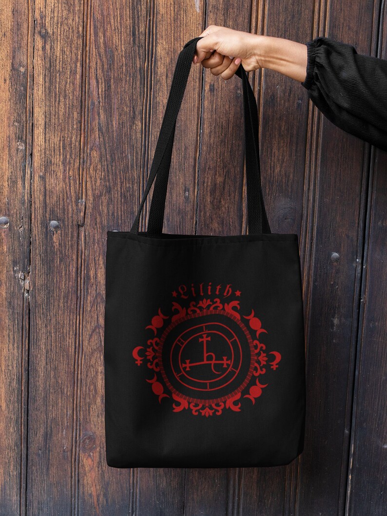 Sigil of Lilith Classic Tote Bag in RED Lilith Symbol Seal - Etsy