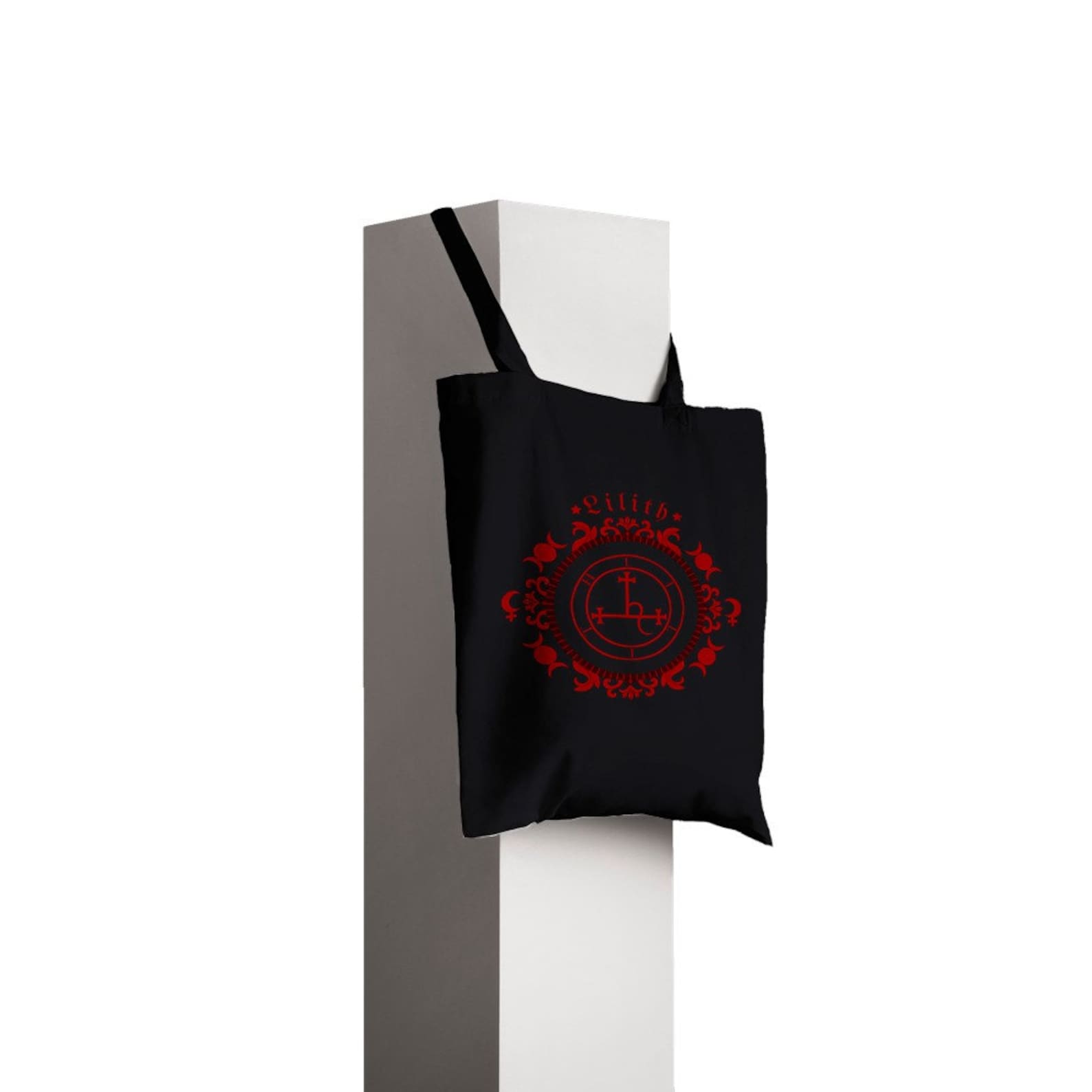Sigil of Lilith Classic Tote Bag in RED Lilith Symbol Seal - Etsy