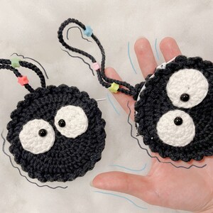 Soot Sprite Crochet Wallet / Pouch / Air Pods Case - Etsy