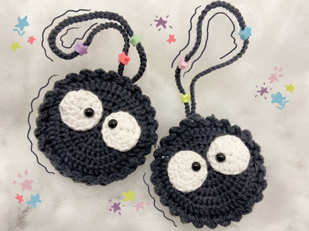 Soot Sprite Crochet Wallet / Pouch / Air Pods Case - Etsy