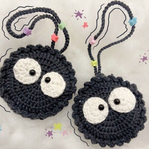 Soot Sprite Crochet Wallet / Pouch / Air Pods Case - Etsy
