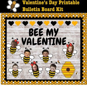 Valentine’s Day Bulletin Board Kit, Printable Bulletin Board, Classroom ...