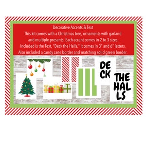 Winter Bulletin Board Printable Kit, Christmas Bulletin Board, Deck the ...