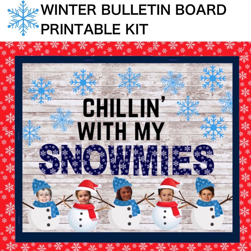 Chillin With My Snowmies Door Decor - Etsy