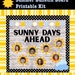Summer Bulletin Board Printable Kit, Classroom Door, Sunny Days Ahead ...