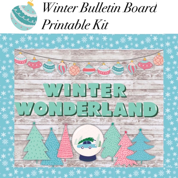 Winter Bulletin Board Kit - Etsy