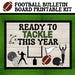 Football Bulletin Board Printable Kit, Classroom Door, Back to School ...