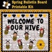 Spring Bulletin Board Printable Kit, Classroom Door, Bumble Bee ...