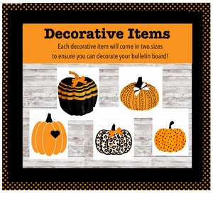 Fall Bulletin Board Kit, Halloween Bulletin, Classroom Fall Decor, the ...