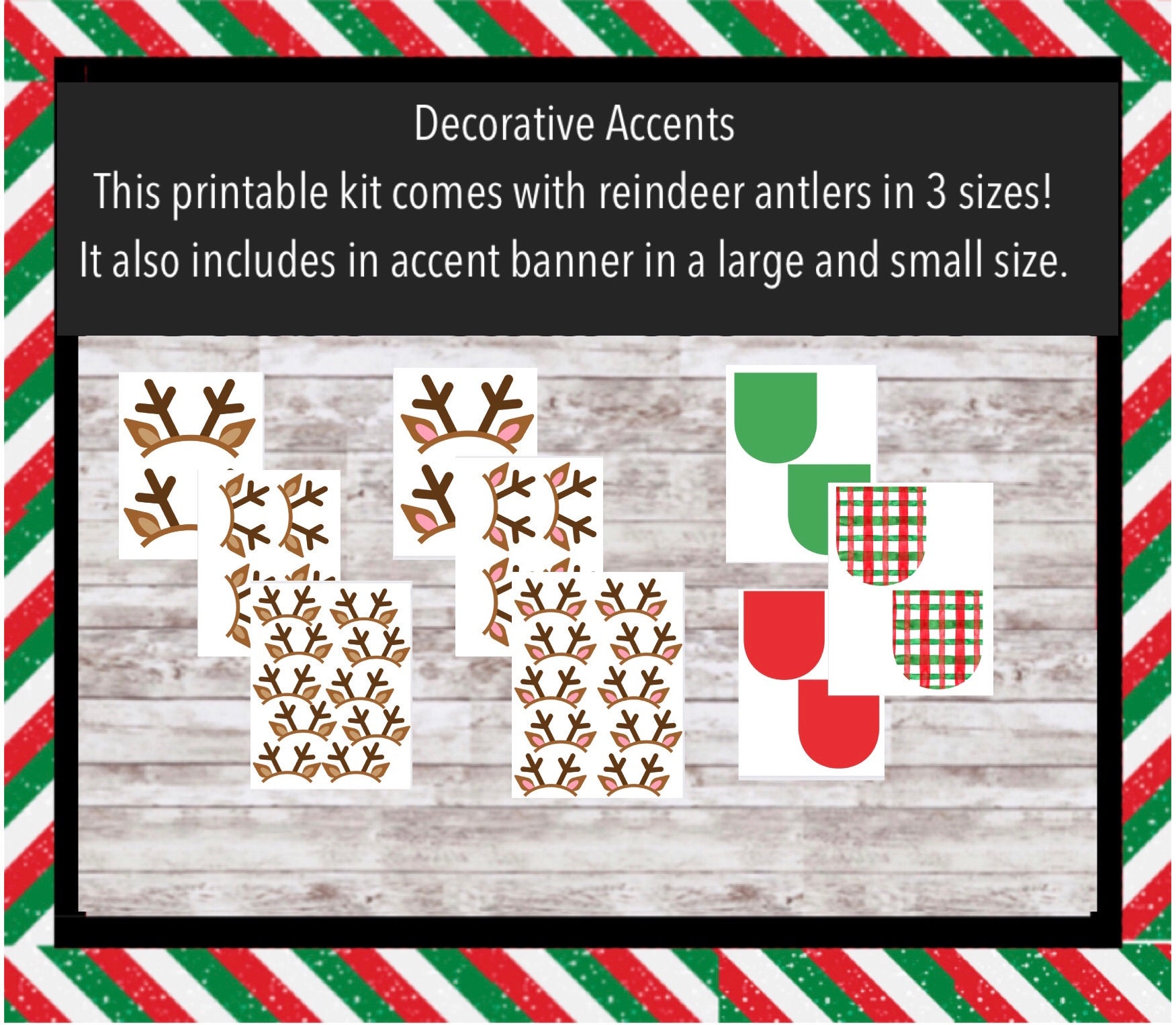 Rudolph Bulletin Board Printable Kit, Christmas Class Bulletin Board ...