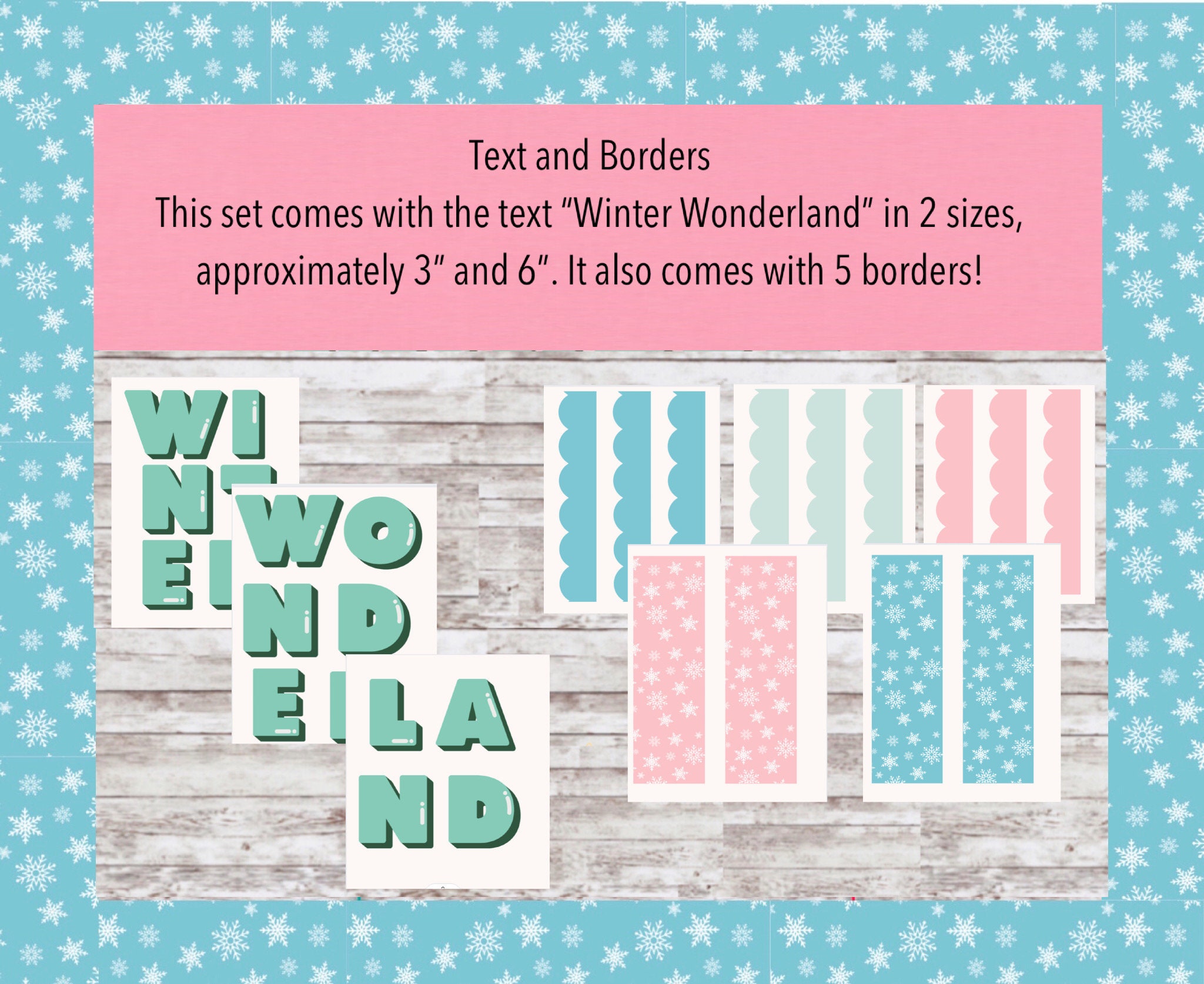 Winter Bulletin Board Kit, Printable Winter Bulletin Board, Winter ...