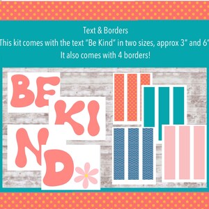 Be Kind Bulletin Board Printable Kit, Classroom Bulletin Board, Class ...