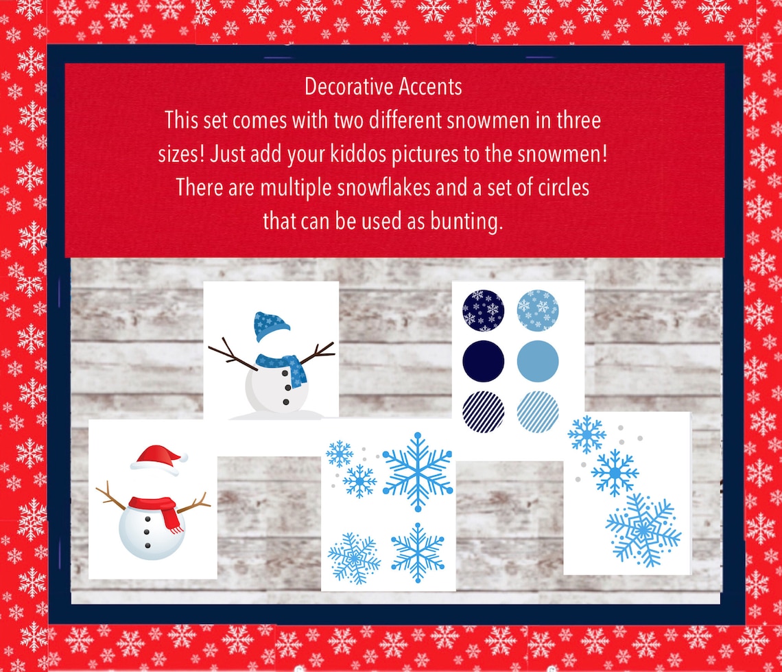Winter Bulletin Board Printable Kit, Chillin’ With My Snowmies Class ...