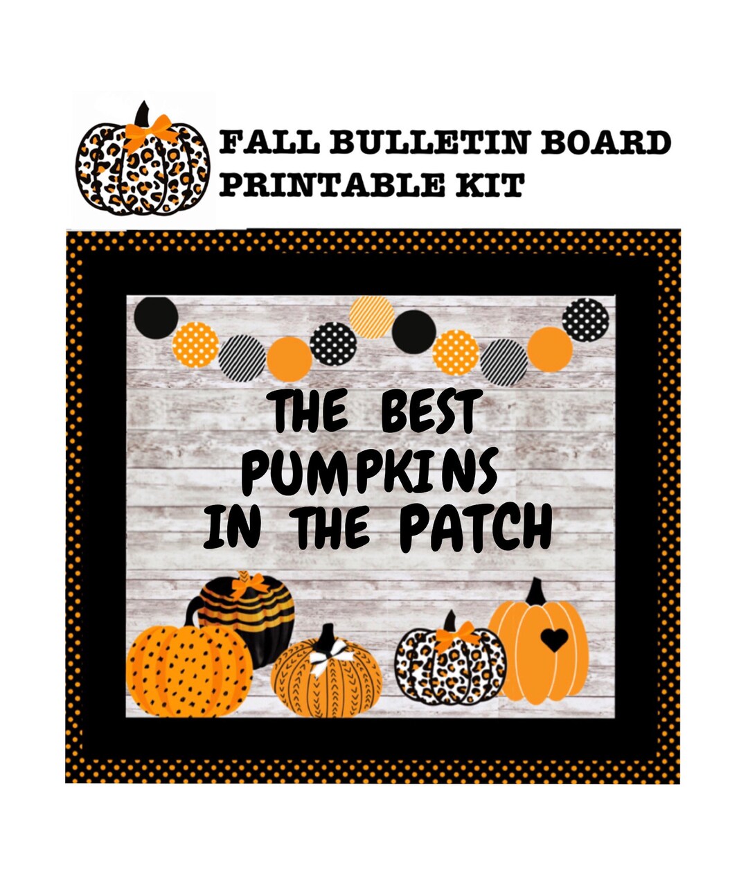 Fall Bulletin Board Kit, Halloween Bulletin, Classroom Fall Decor, the ...