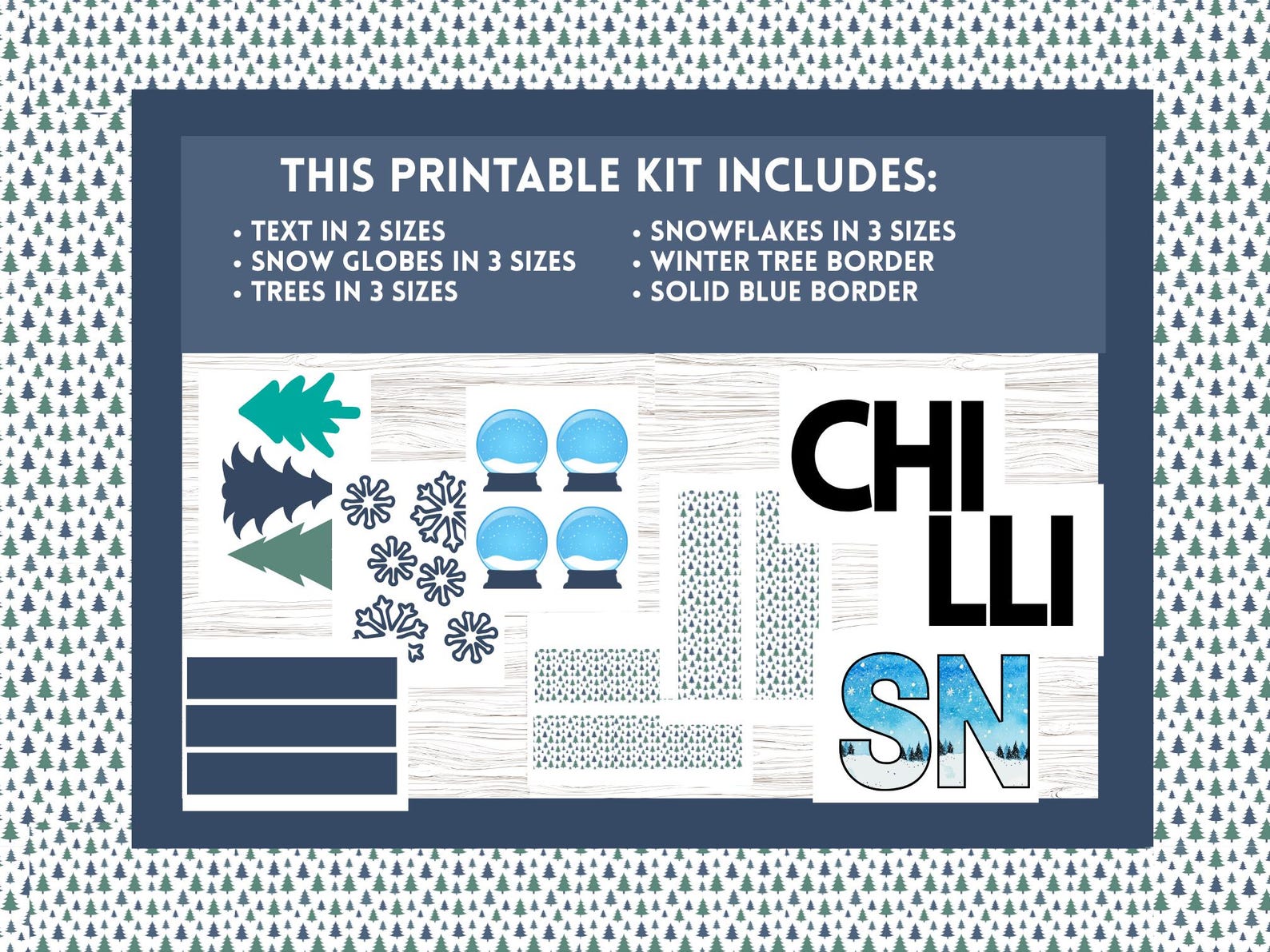Winter Bulletin Board Printable Kit, Chilling With My Snowmies ...