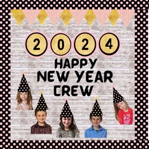 Happy New Year Bulletin Board, Printable Bulletin Board Kit, January ...