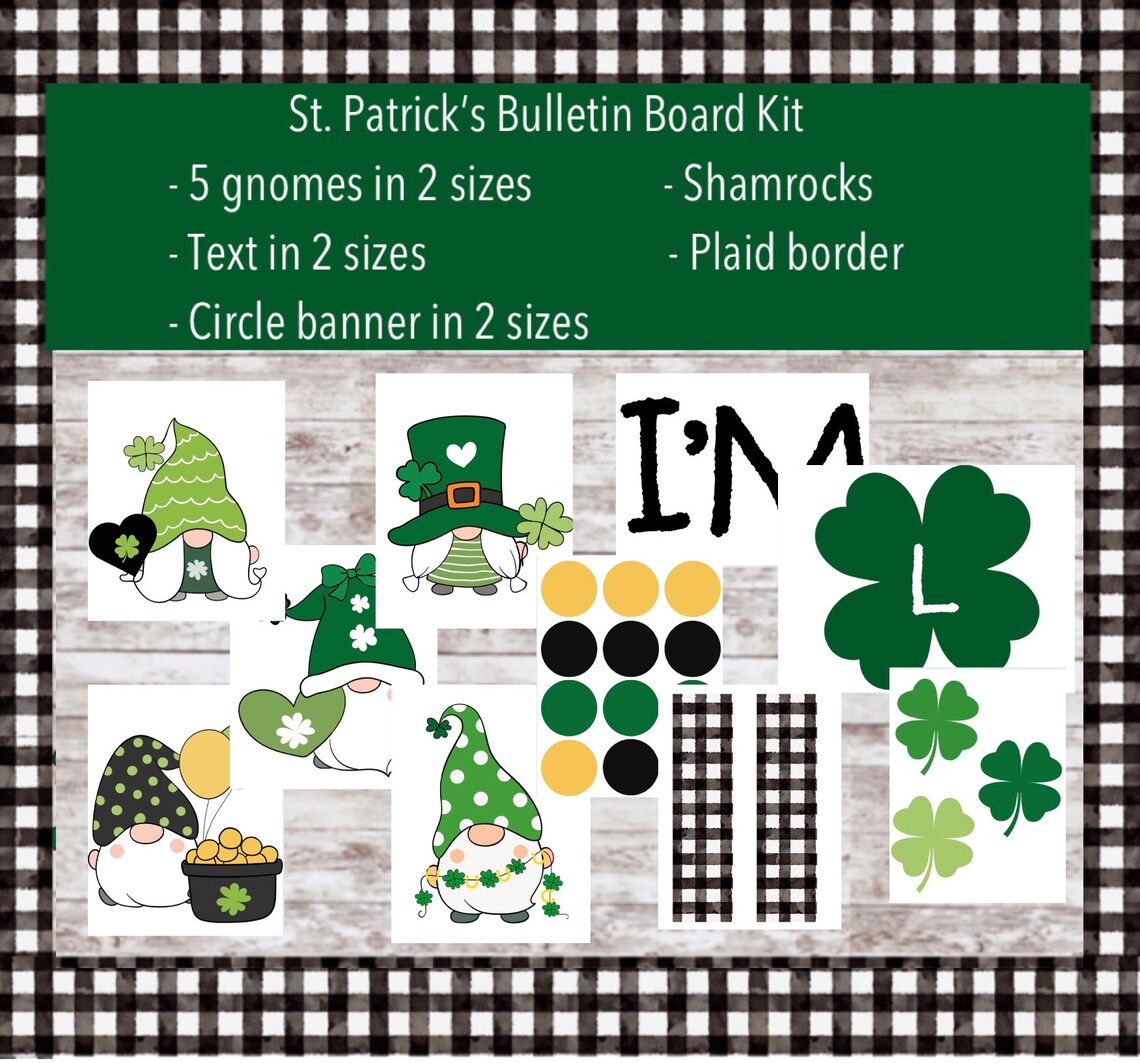 St. Patrick’s Day Bulletin Board Kit, Printable Bulletin Board ...