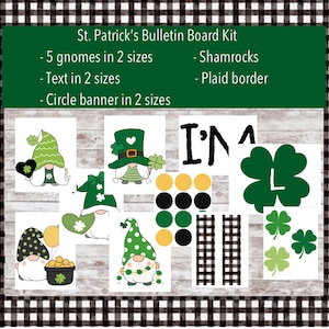 St. Patrick’s Day Bulletin Board Kit, Printable Bulletin Board ...