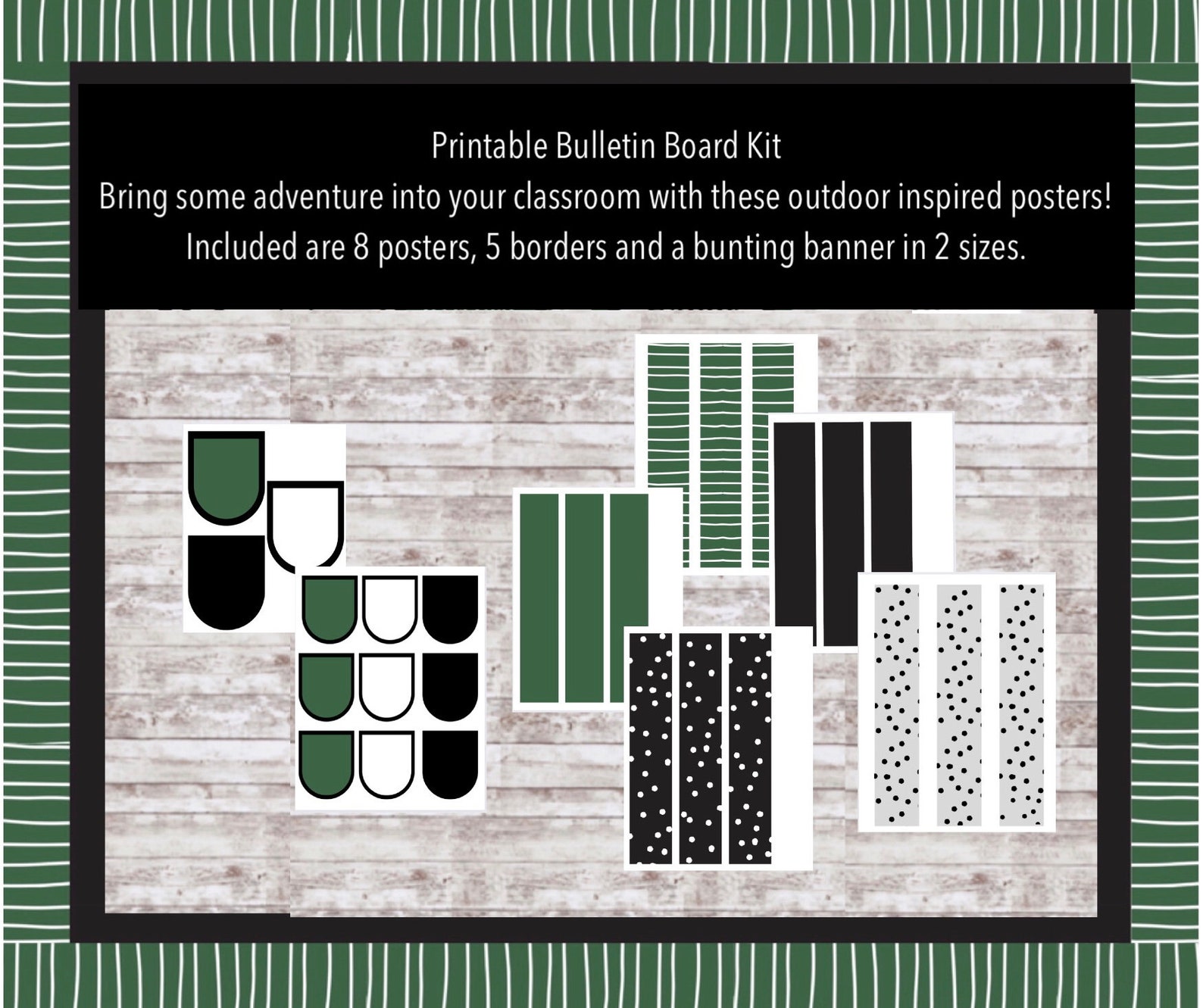Adventure Classroom Printable Posters, Camping Bulletin Board ...