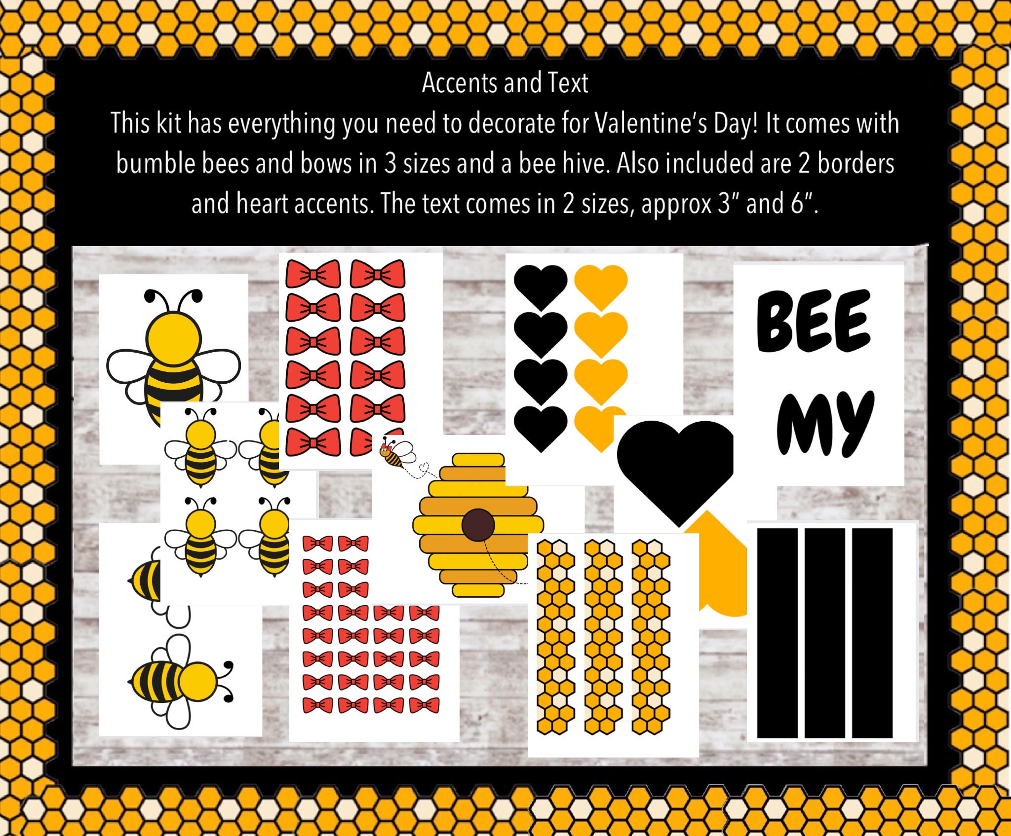 Valentine’s Day Bulletin Board Kit, Printable Bulletin Board, Classroom ...