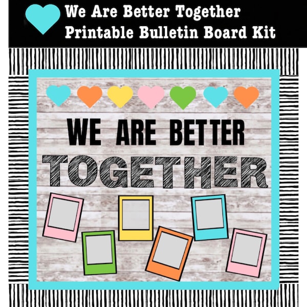 Together We Are Better Bulletin Board - Etsy