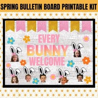 Spring Classroom Bulletin Board Set, April Showers Bring May Flowers ...