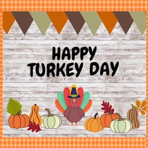 Thanksgiving Bulletin Board, Fall Bulletin Board Kit, Printable ...