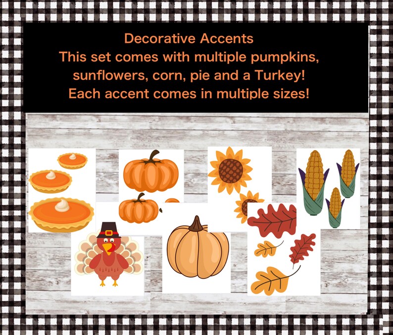 Fall Bulletin Board Kit, Thanksgiving Bulletin, Classroom Fall Decor ...
