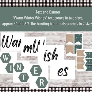 Winter Bulletin Board Printable Kit, Warm Winter Wishes Class Bulletin ...