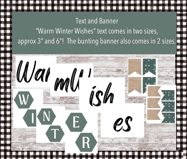 Winter Bulletin Board Printable Kit, Warm Winter Wishes Class Bulletin ...