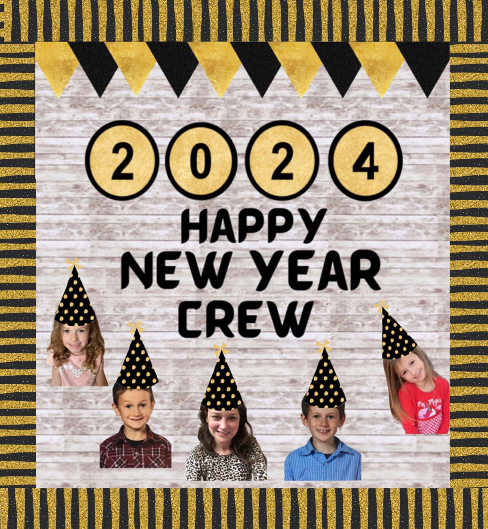 Happy New Year Bulletin Board, Printable Bulletin Board Kit, January ...