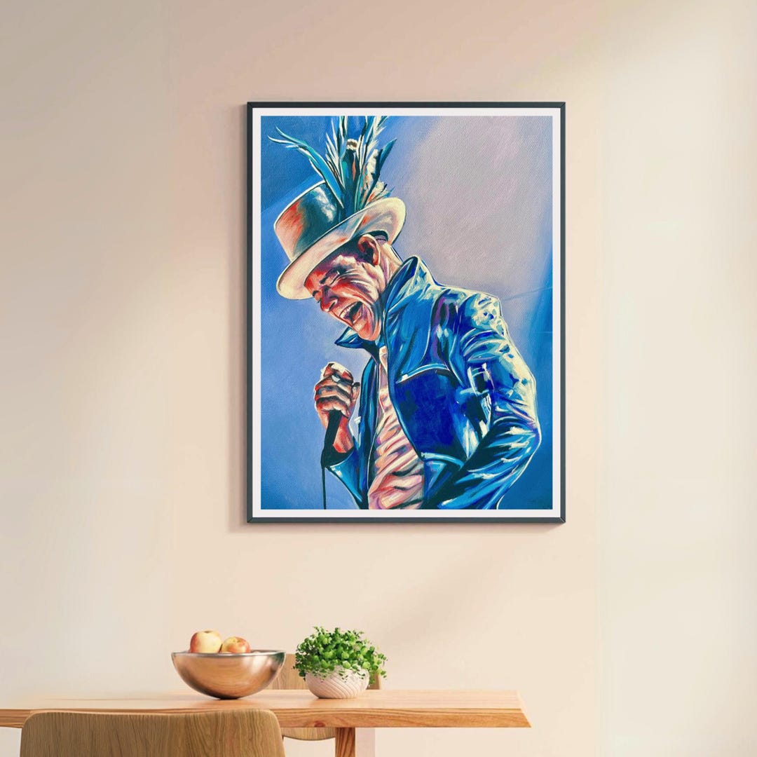 Gord Downie Canvas Print: the Tragically Hip Concert Portrait ...