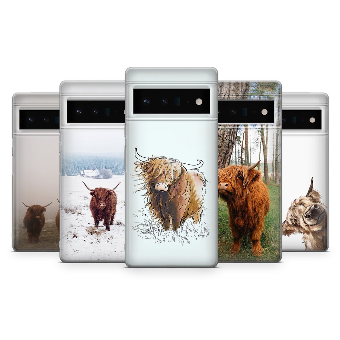Highland Cow Phone Case Ran Skull Farming Cover for Google Pixel 10 ...
