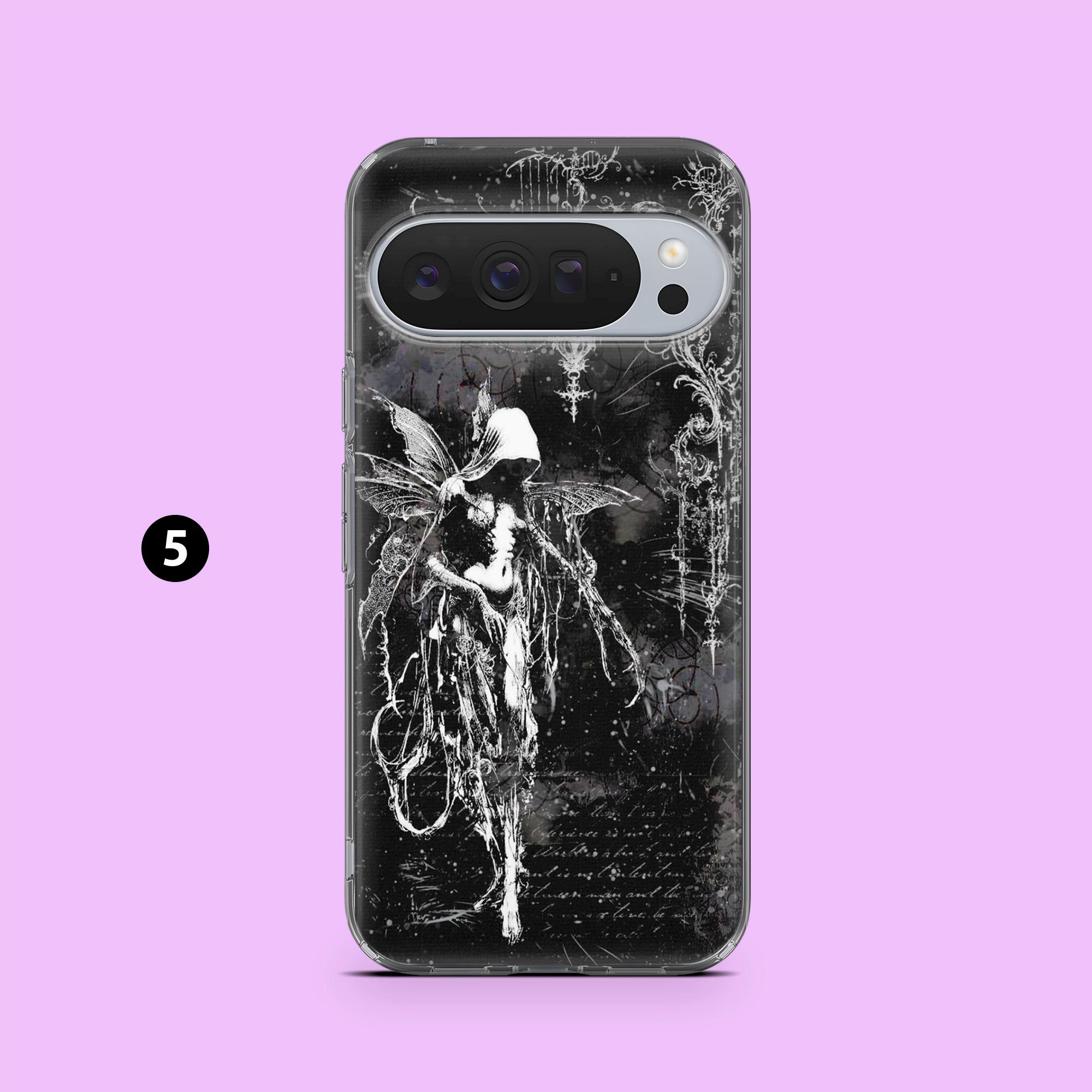 Cyber Gothic Phone Case Black Emo Alternative Cover for Google Pixel 10 ...