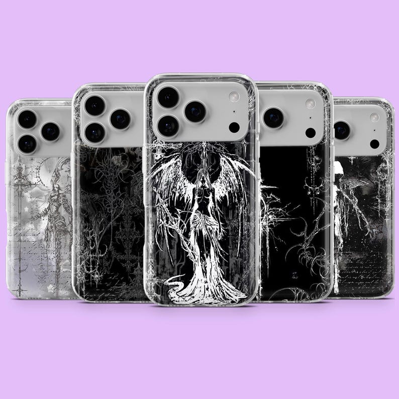 Cyber Gothic Phone Case Black Emo Alternative Cover for Google Pixel 10 ...