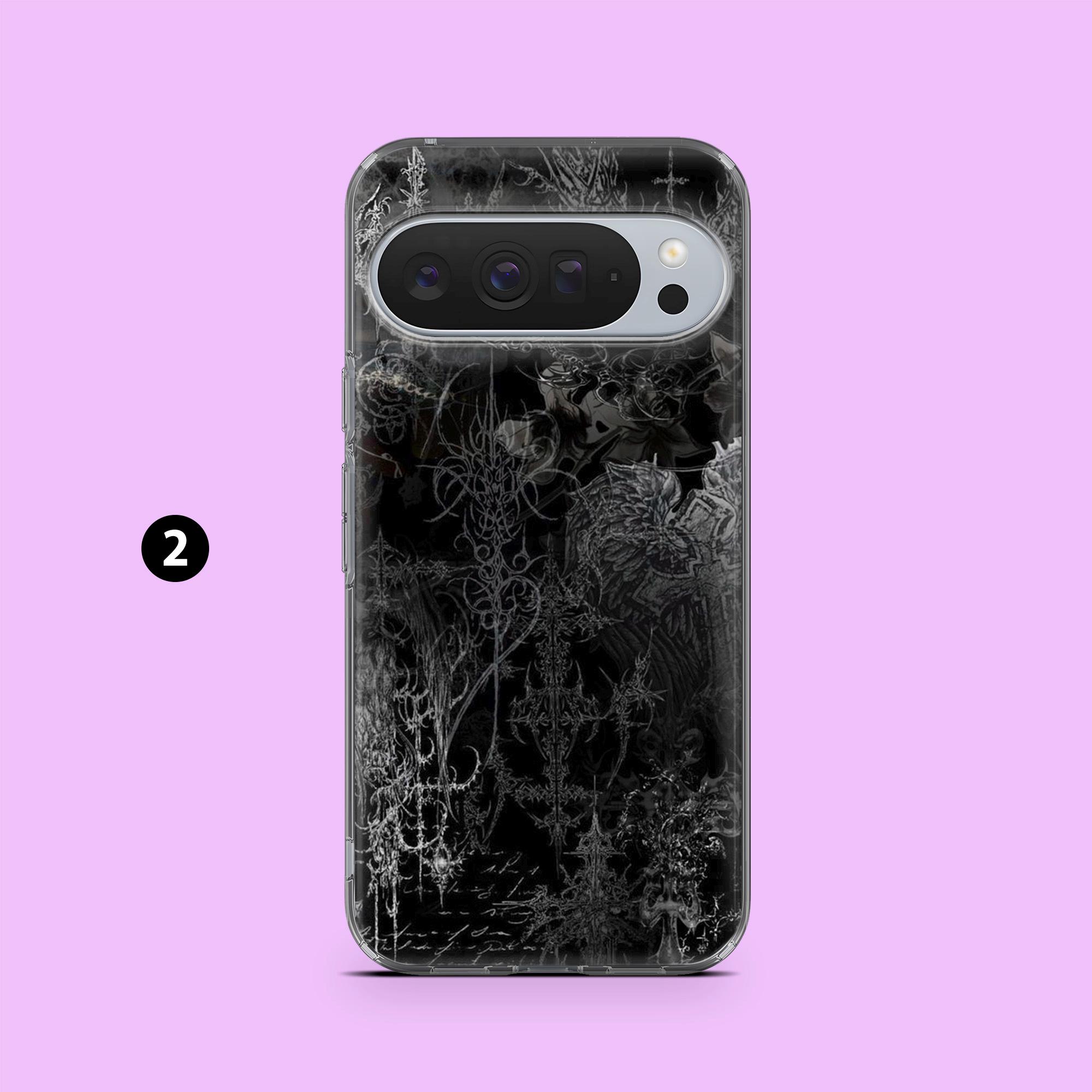 Cyber Gothic Phone Case Black Emo Alternative Cover for Google Pixel 10 ...