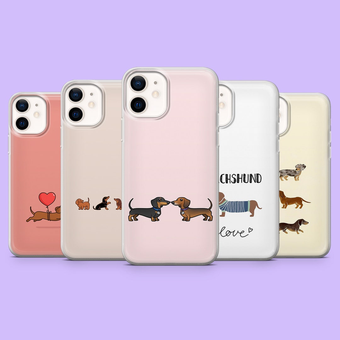 Pet Lover Phone Case Sausage Dog Dachshund Cover for iPhone 16 Pro, 15 ...