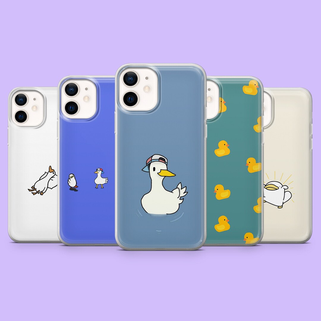 Meme Duck Phone Case Funny Animal Goose Cover for iPhone 15 Pro, 14, 13 ...