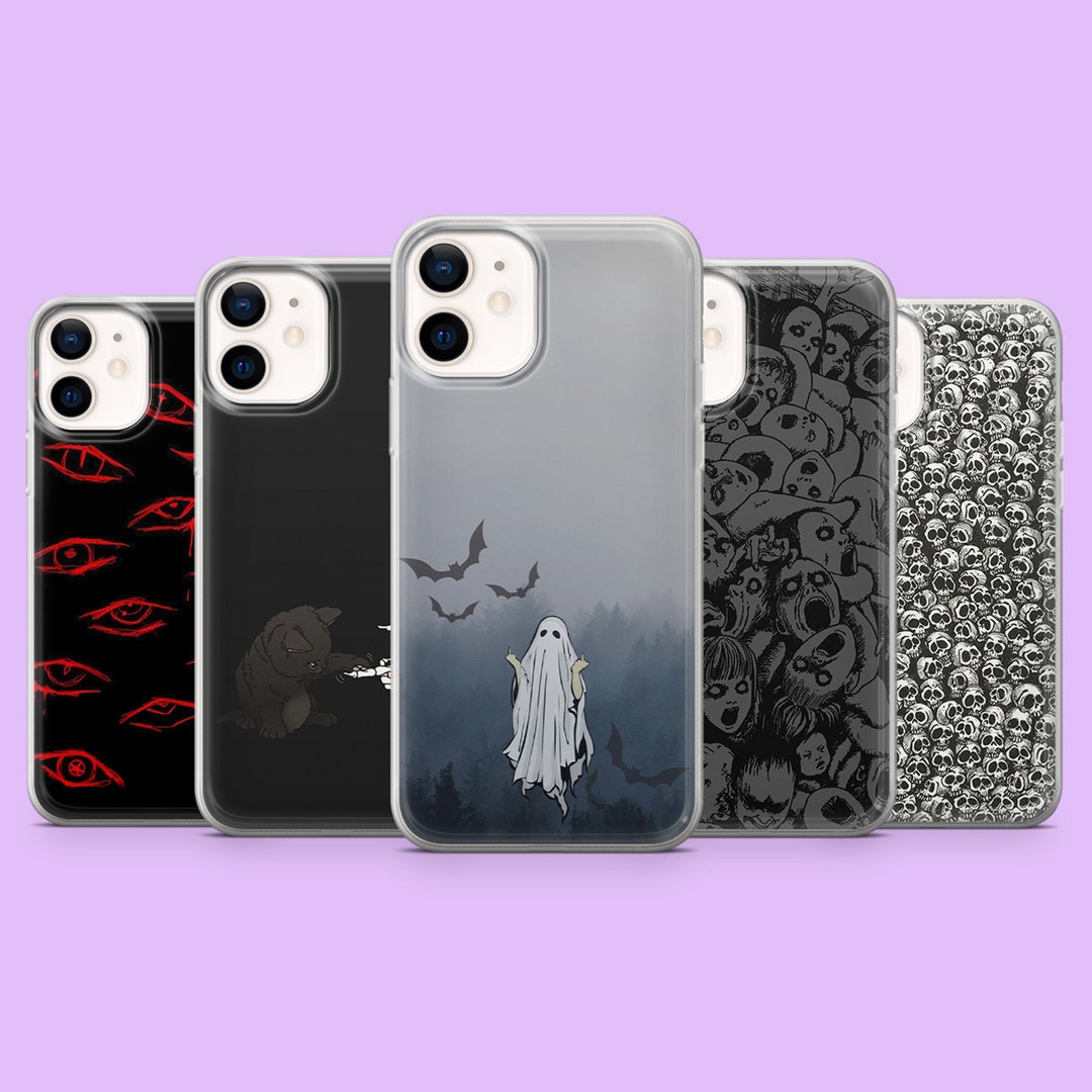 Gothic Phone Case Emo Goth Creepy Bat Cover for iPhone 15pro, 14, 13 ...