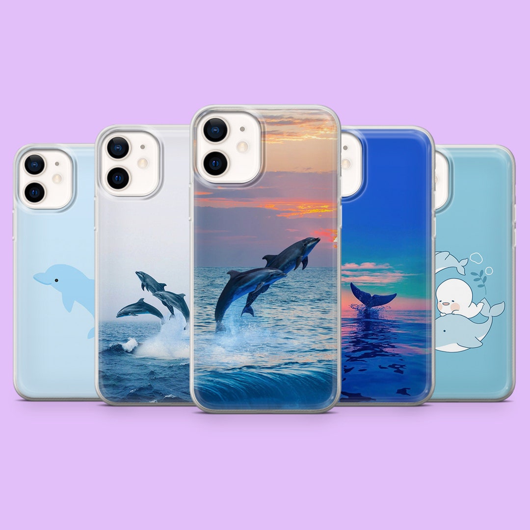 Ocean Themed Phone Case Sea Creatures Dolphin Cover for iPhone 16, 15, 14, 13, 12,samsung ...