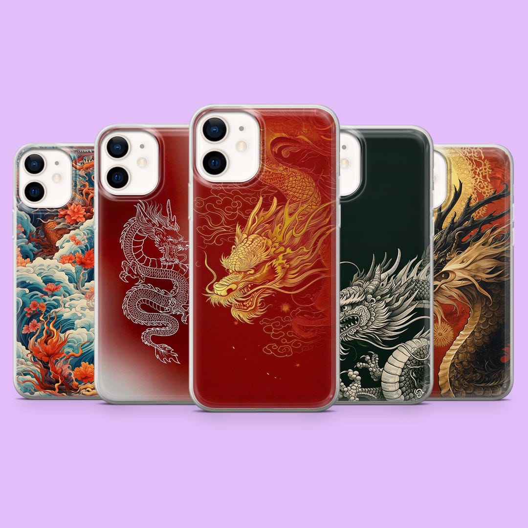 Chinese Dragon Art Phone Case Asian Mystical Cover for iPhone 17, 16 ...
