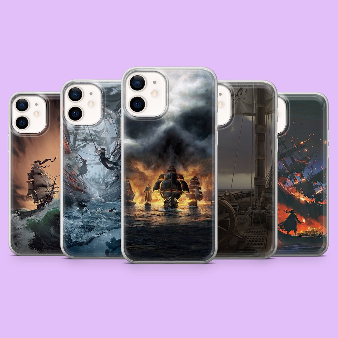 Pirate Ship Phone Case Ocean Adventure Nautical Decor Cover for iPhone ...