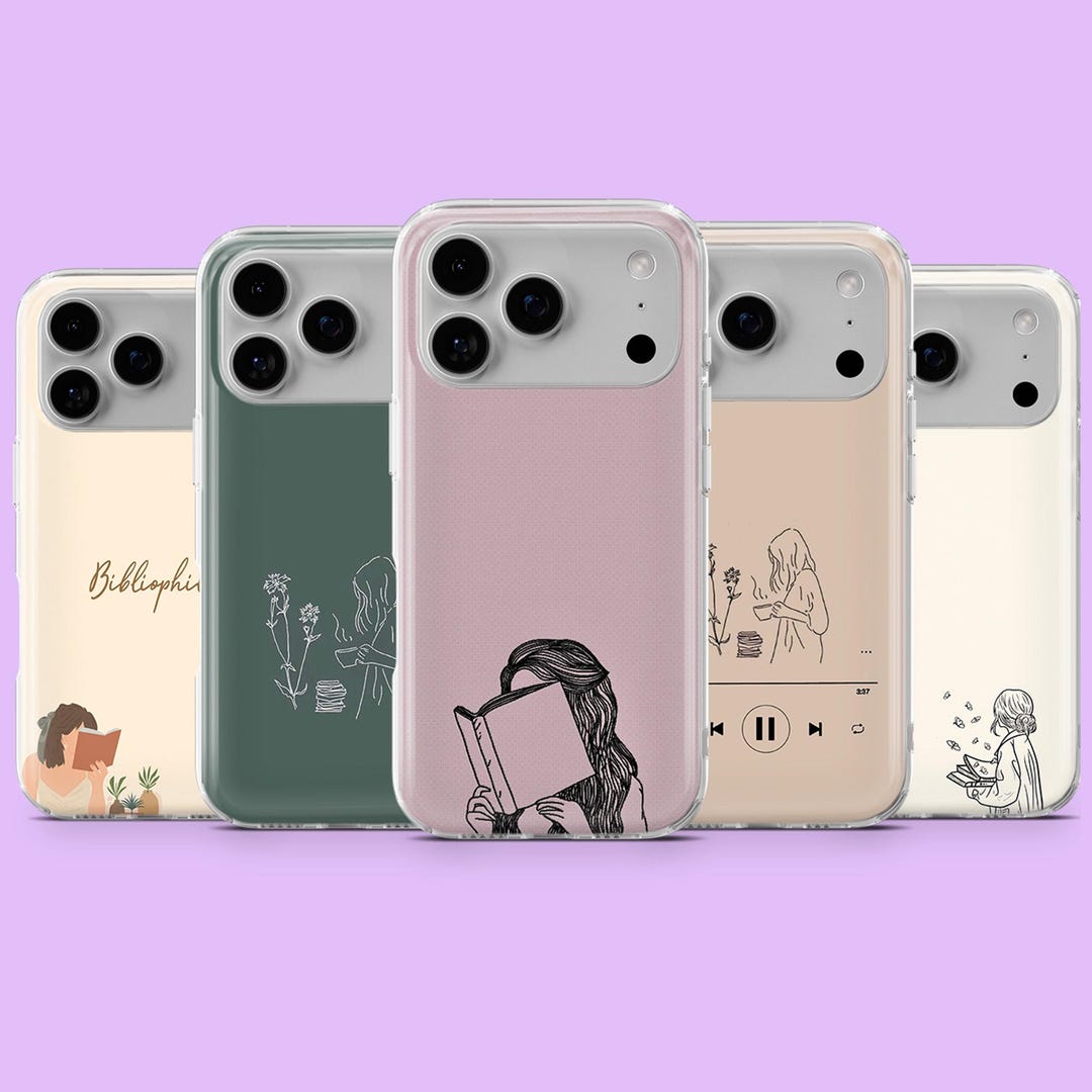 Book Phone Case Bookish Book Lovers Cover for iPhone 17, 16, 15, 14, 13 ...