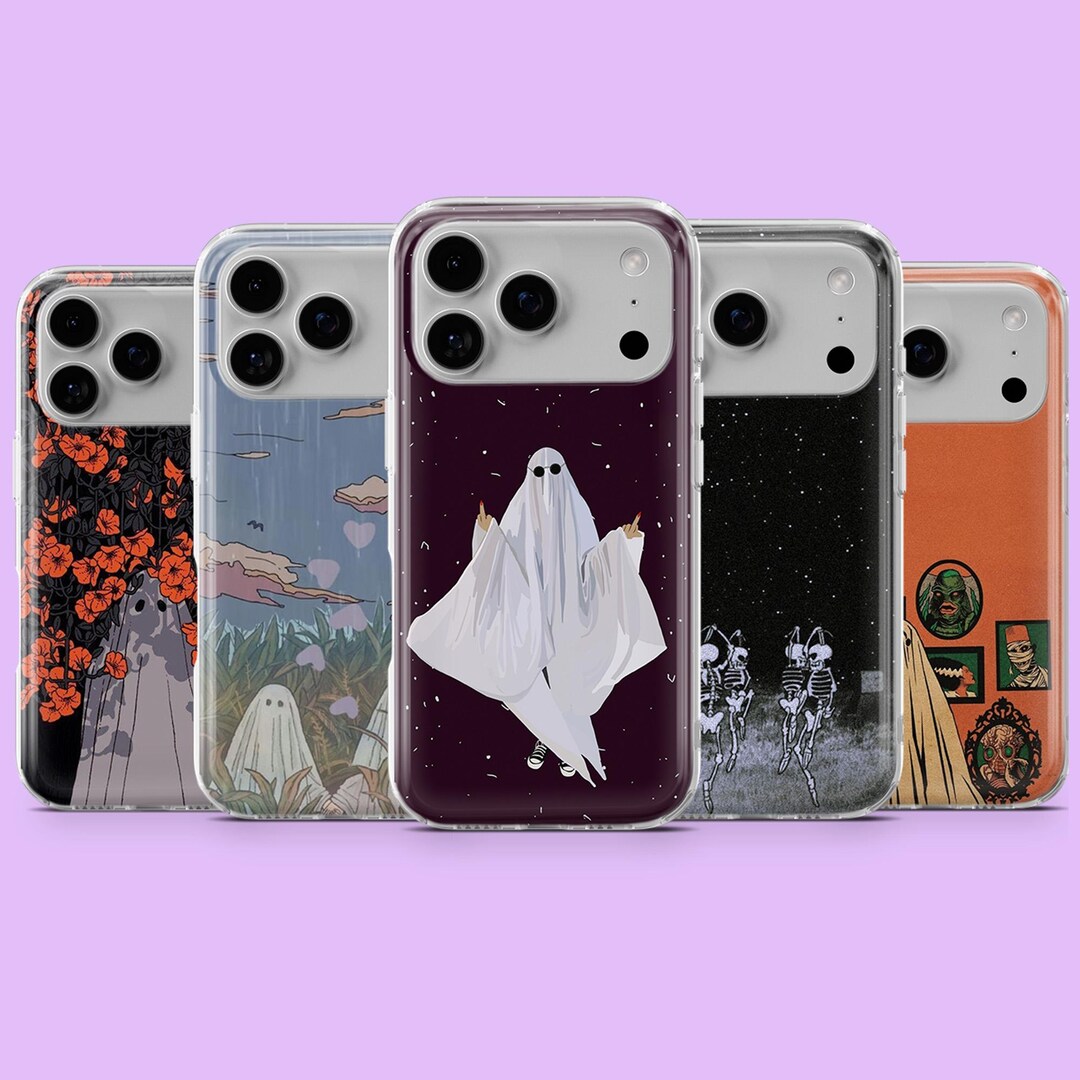 Ghost Phone Case for Girls Spooky Cover for iPhone 17 Pro Max, 16pro ...