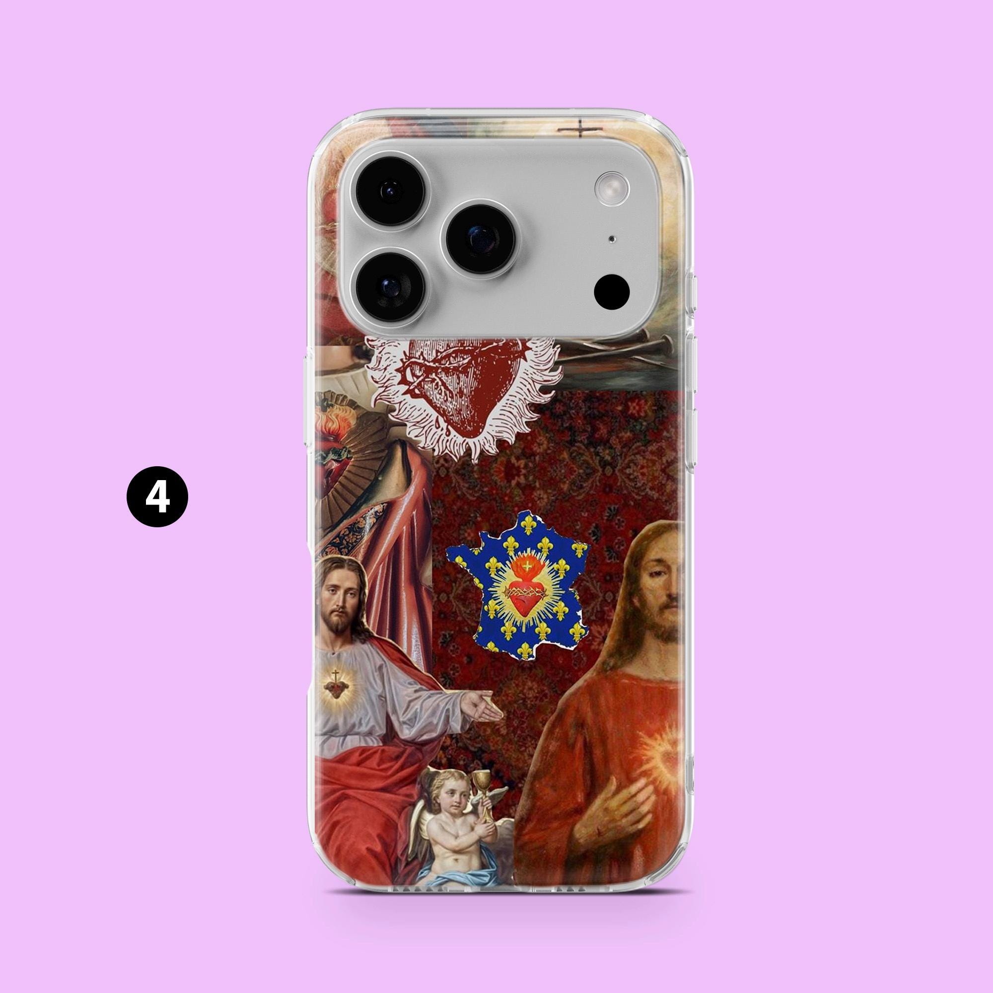 Catholic Phone Case Jesus Sacred Heart Cover for iPhone 17, 16, 15pro ...