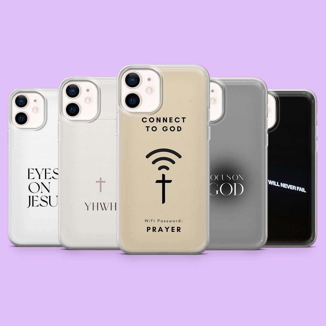 Christian Phone Case Jesus Bible Verse Cover for iPhone 16 Pro, 15, 14 ...