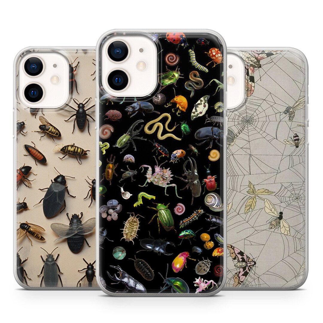 Insect Pattern Phone Case Entomology Bug Cover for iPhone 17air, 16, 15 ...