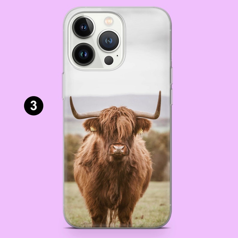 Highland Cow Phone Case Farming Cows Pattern Cover for iPhone - Etsy