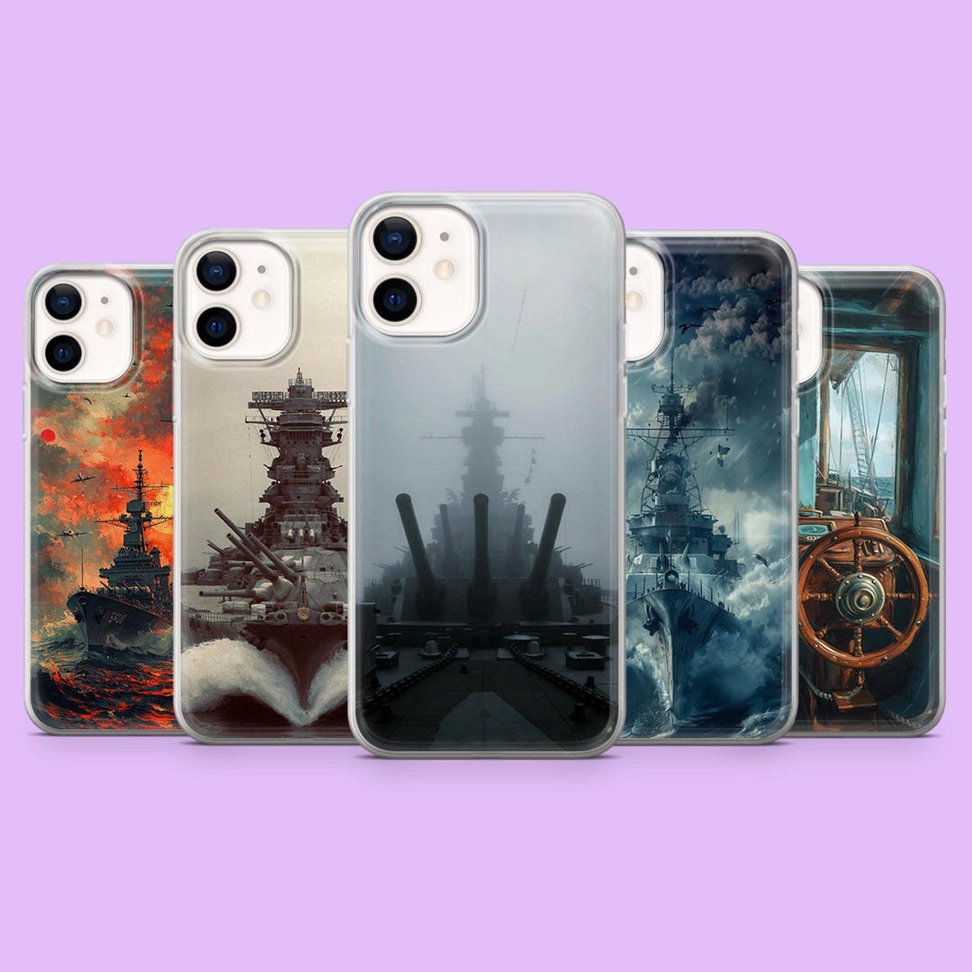 Navy Ship Phone Case Ocean Military Marine Cover for iPhone 16e, 15, 14 ...